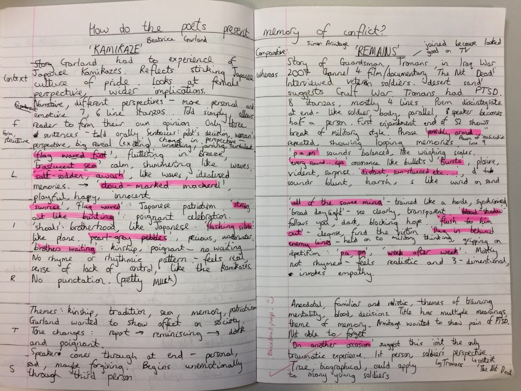 Teach your students how to compare poems for GCSE English Literature ...